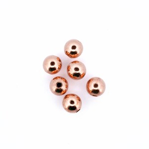 Pure Copper Beads, Hollow Copper Beads, Drilled Hole Solid Copper Beads ...