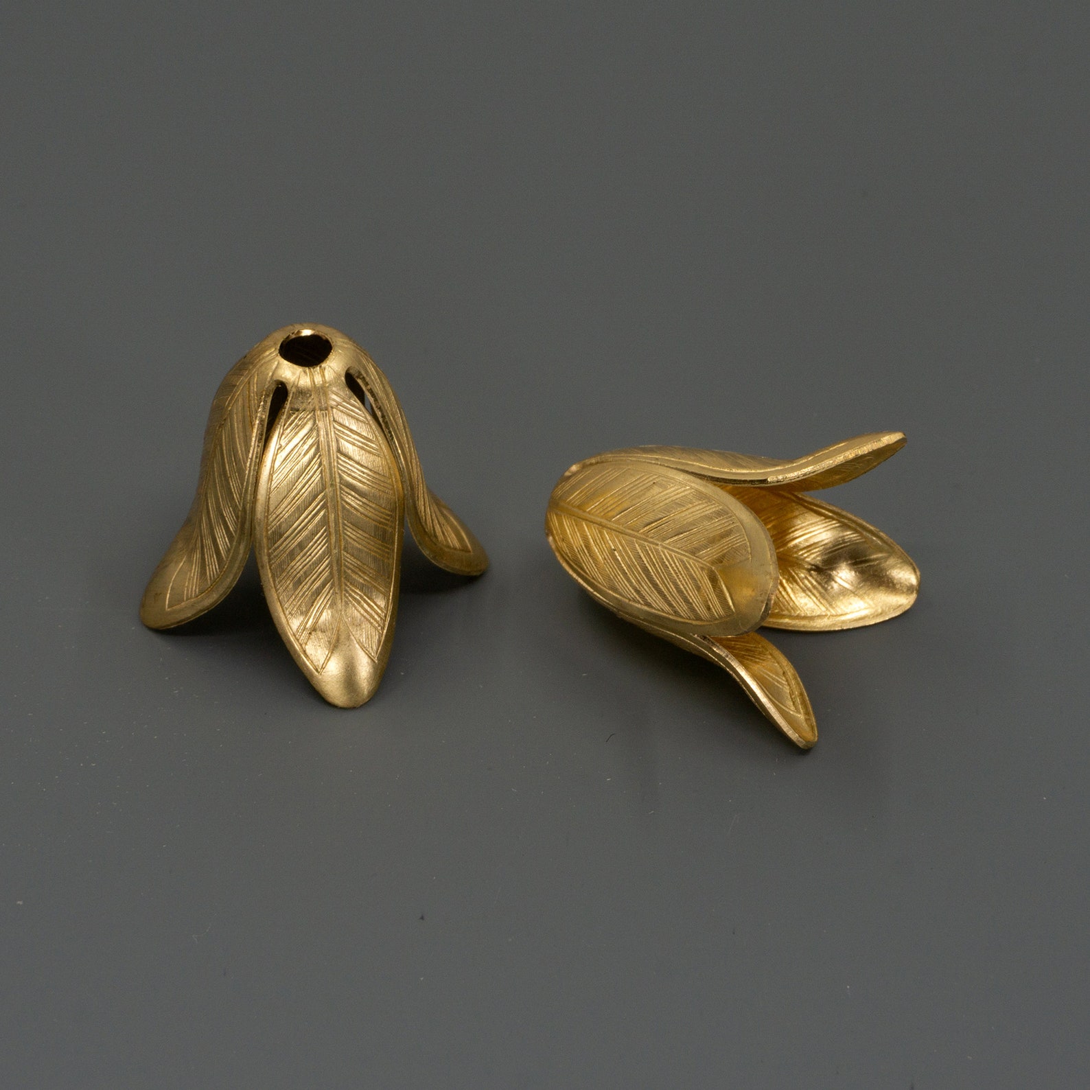 Brass Bead Caps Brass Petals Bead Caps Fancy Bead Caps | Etsy