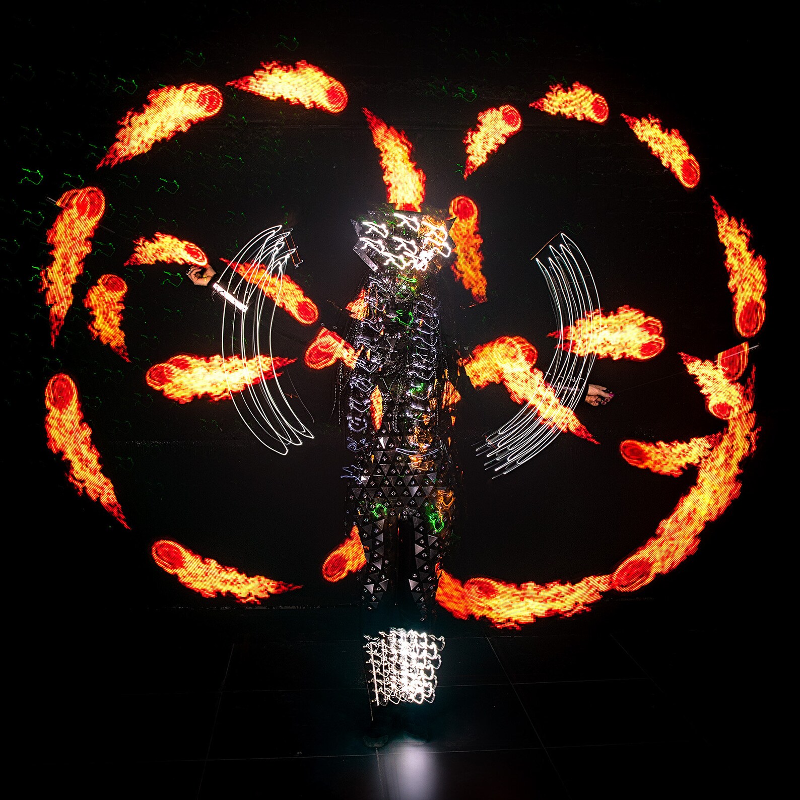 Ignis Pixel 32 Tech 64 Leds Pixel Visual LED Poi for Fire | Etsy