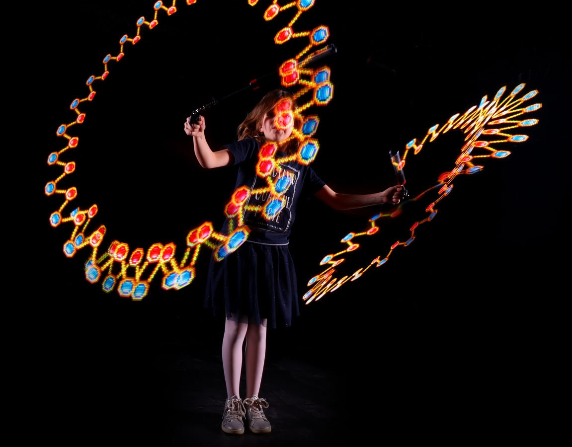 Ignis Pixel 32 Tech 64 Leds Pixel Visual LED Poi for Fire - Etsy