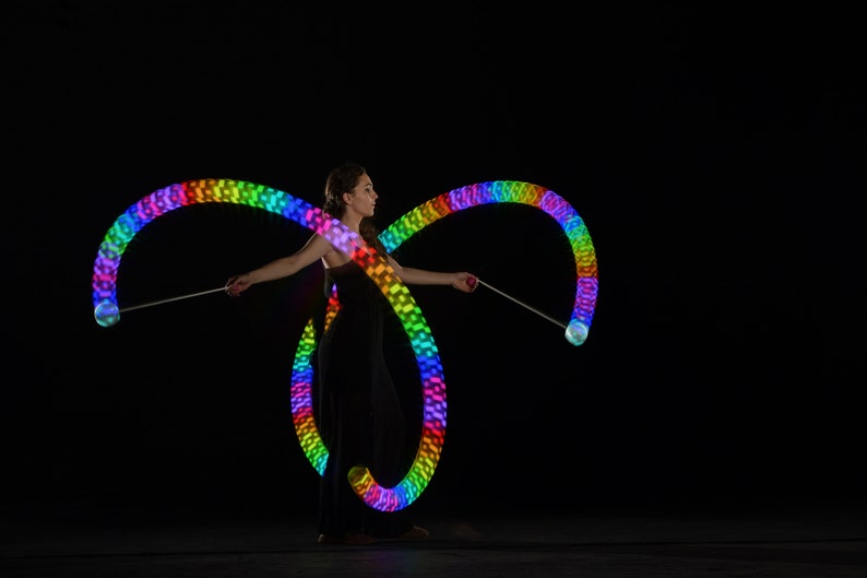 Ignis Pixel Bubblepoi ULTIMATE 16 (48 Leds) Poi for Fire Light Show ...