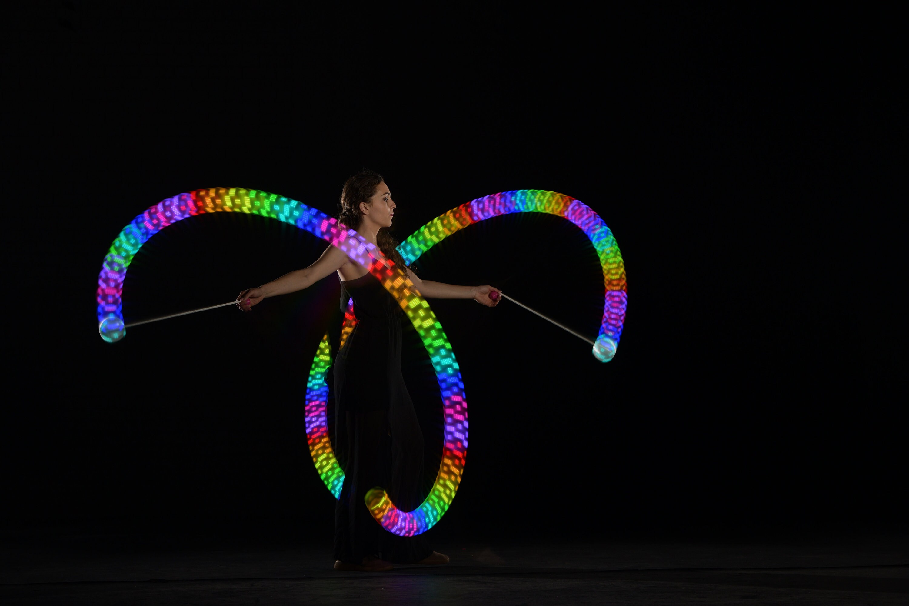 Ignis Pixel Bubblepoi ULTIMATE 16 (48 Leds) Poi for Fire Light Show ...