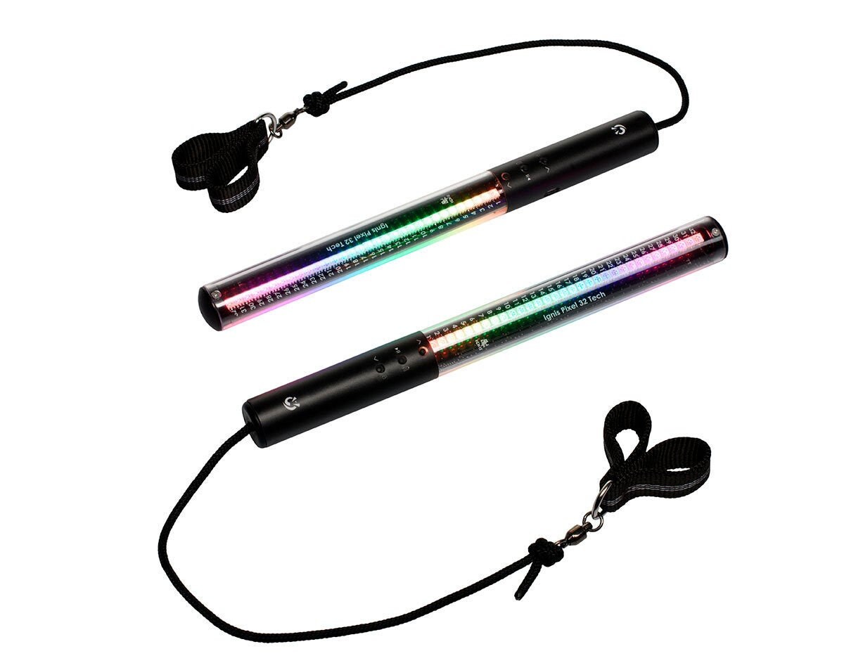 Ignis Pixel 32 Tech 64 Leds Pixel Visual LED Poi for Fire Light Show ...