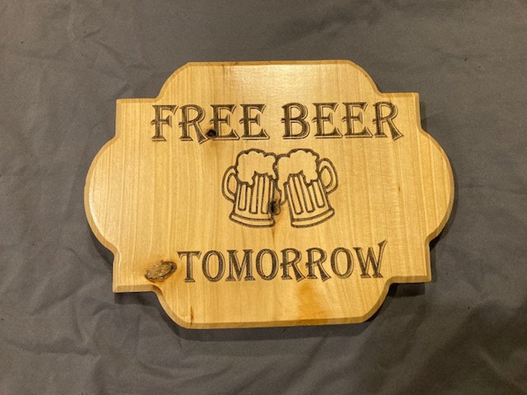 FREE BEER Sign - Etsy