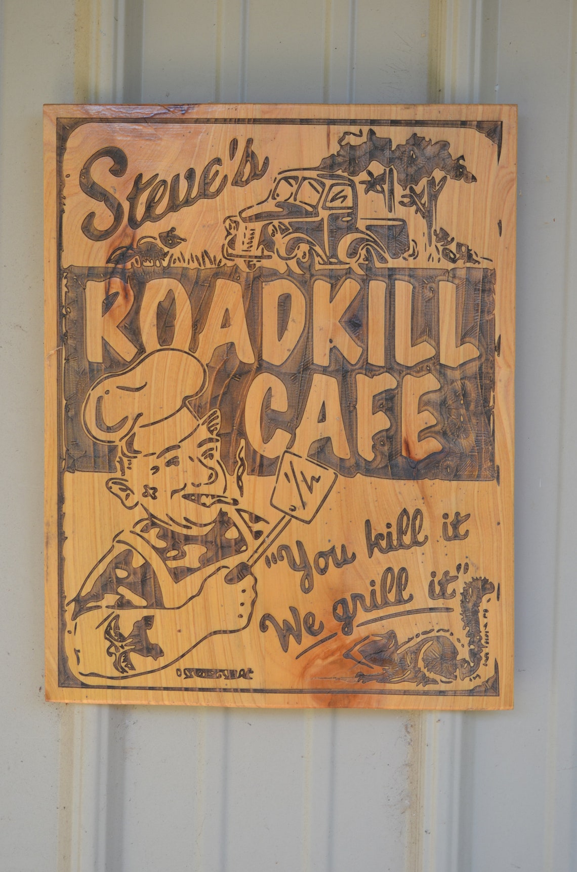 Humorous Sign roadkill Cafe Customized With Any - Etsy