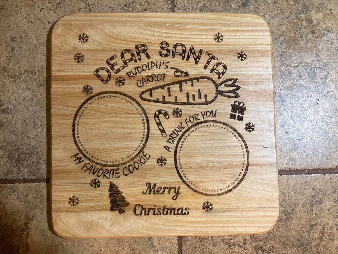 Dear Santa Snack Plate - Etsy