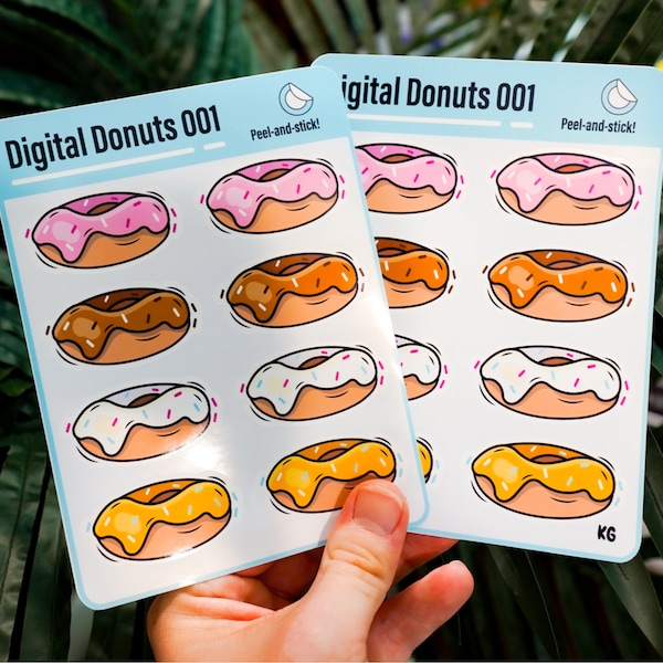 Donut Sticker - Etsy