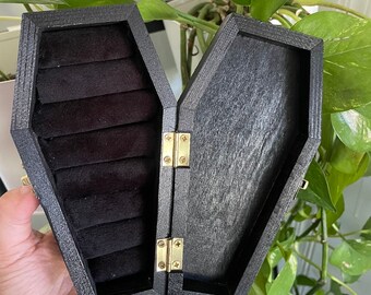 Vintage Inspired Mini Coffin Ring Jewelry Box Victorian Gothic | Etsy