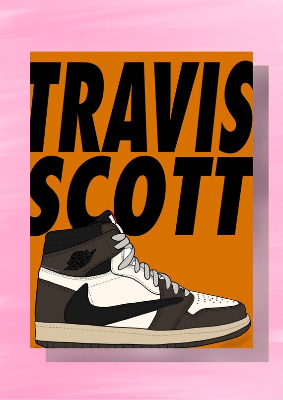 Travis Scott Print / Travis Scott / Nike Print / Nike / Nike X - Etsy