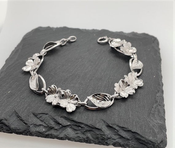 Vintage sterling silver flower - Gem