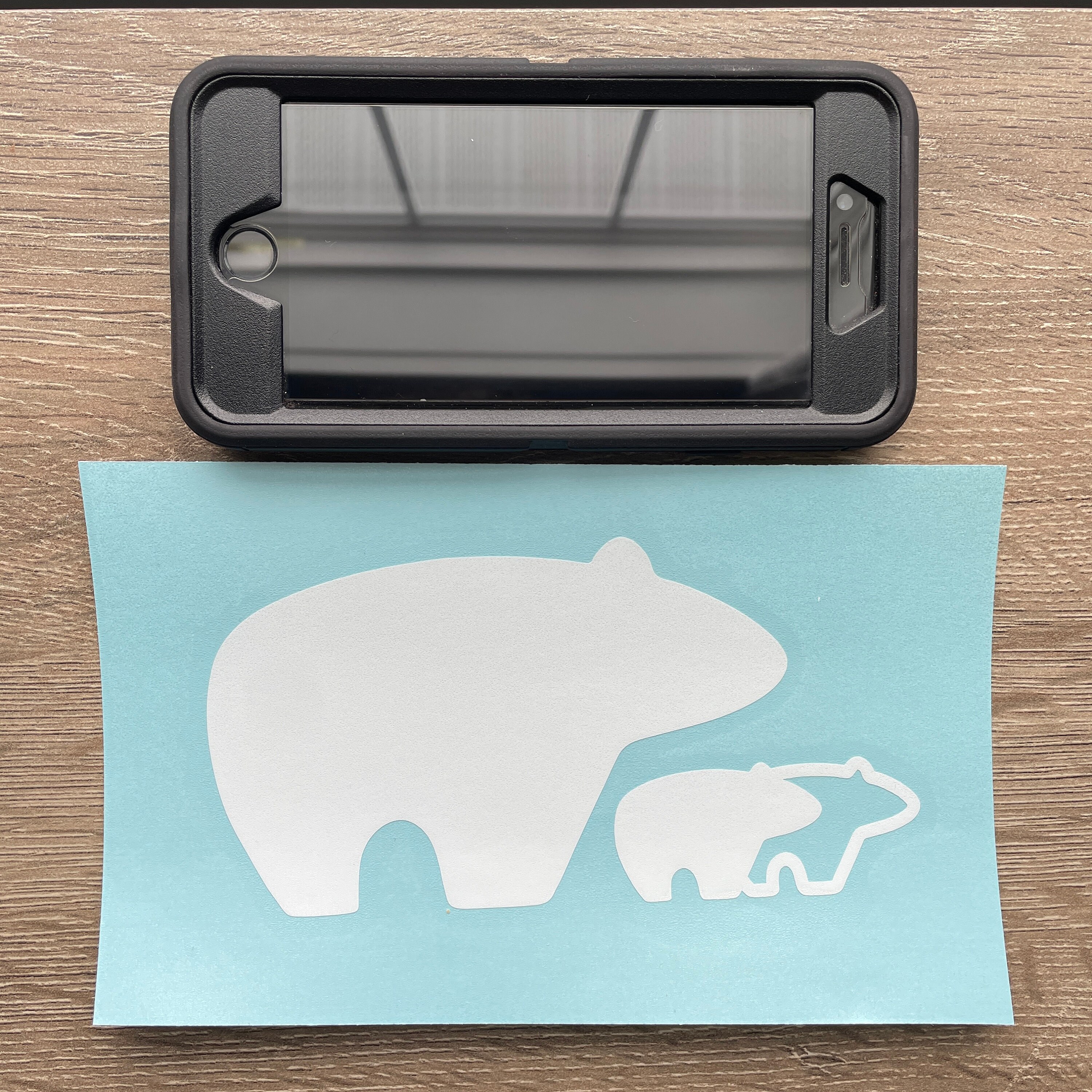 Sleeping Bear Sticker Vinyl Sticker / Car Decal - Etsy