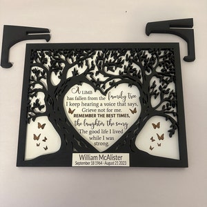 Memorial Tree / A Limb Has Fallen From Our Family Tree / Sympathy Gift ...