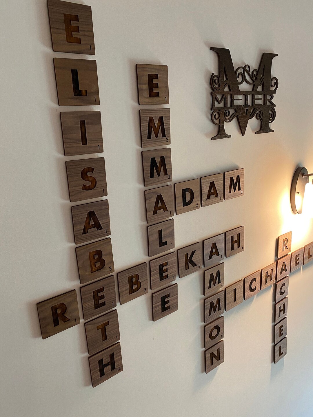 Scrabble Tile Wall Art - Etsy