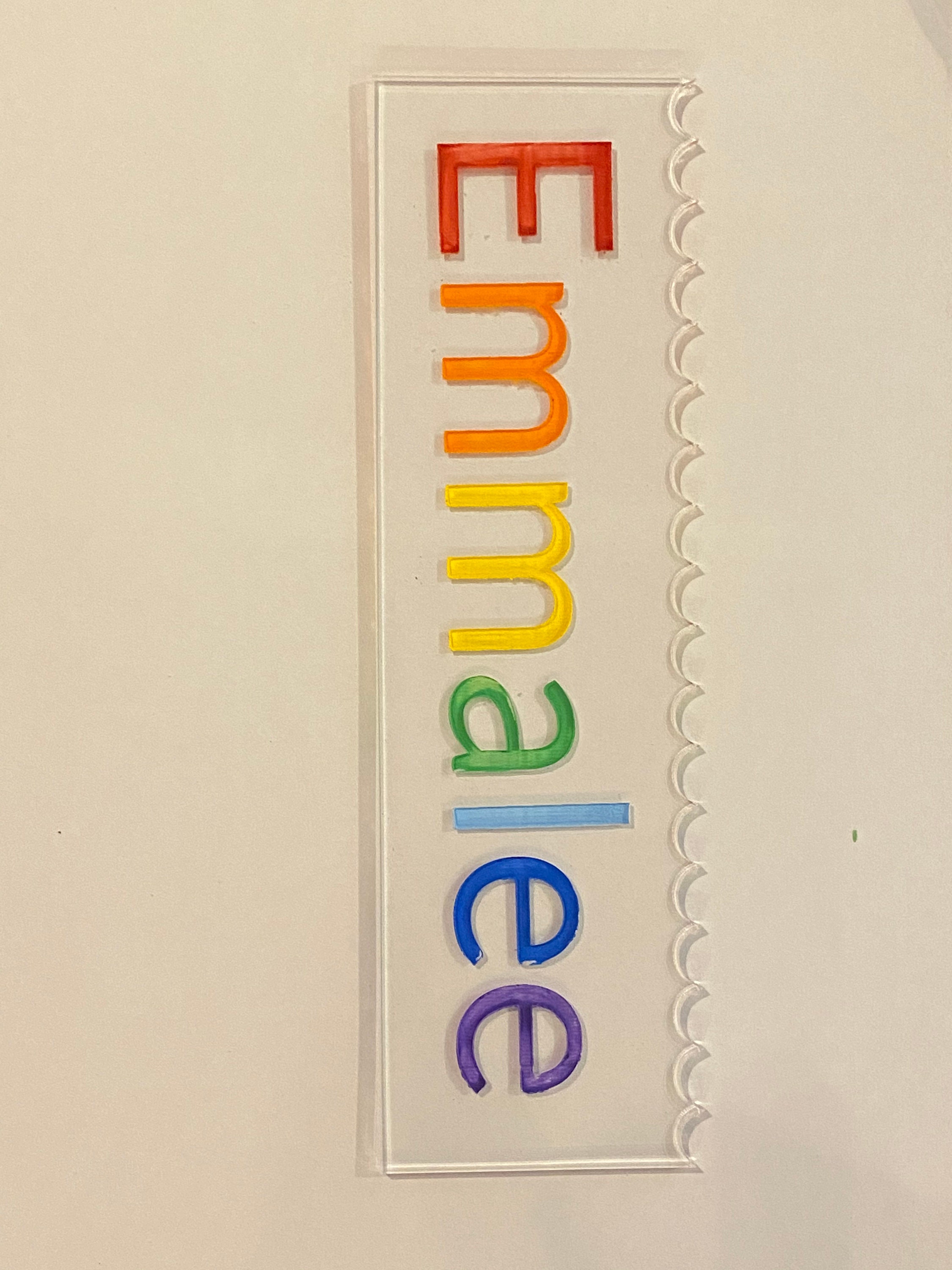 Acrylic name plates Rectangle 9 x 2.5 | Etsy