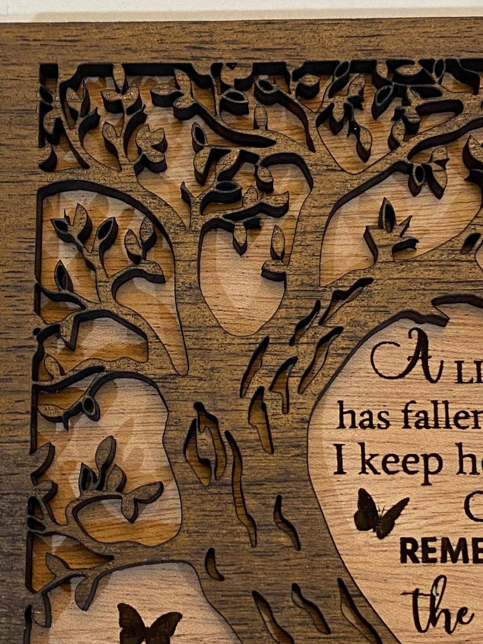 Memorial Tree / A Limb Has Fallen From Our Family Tree / Sympathy Gift ...