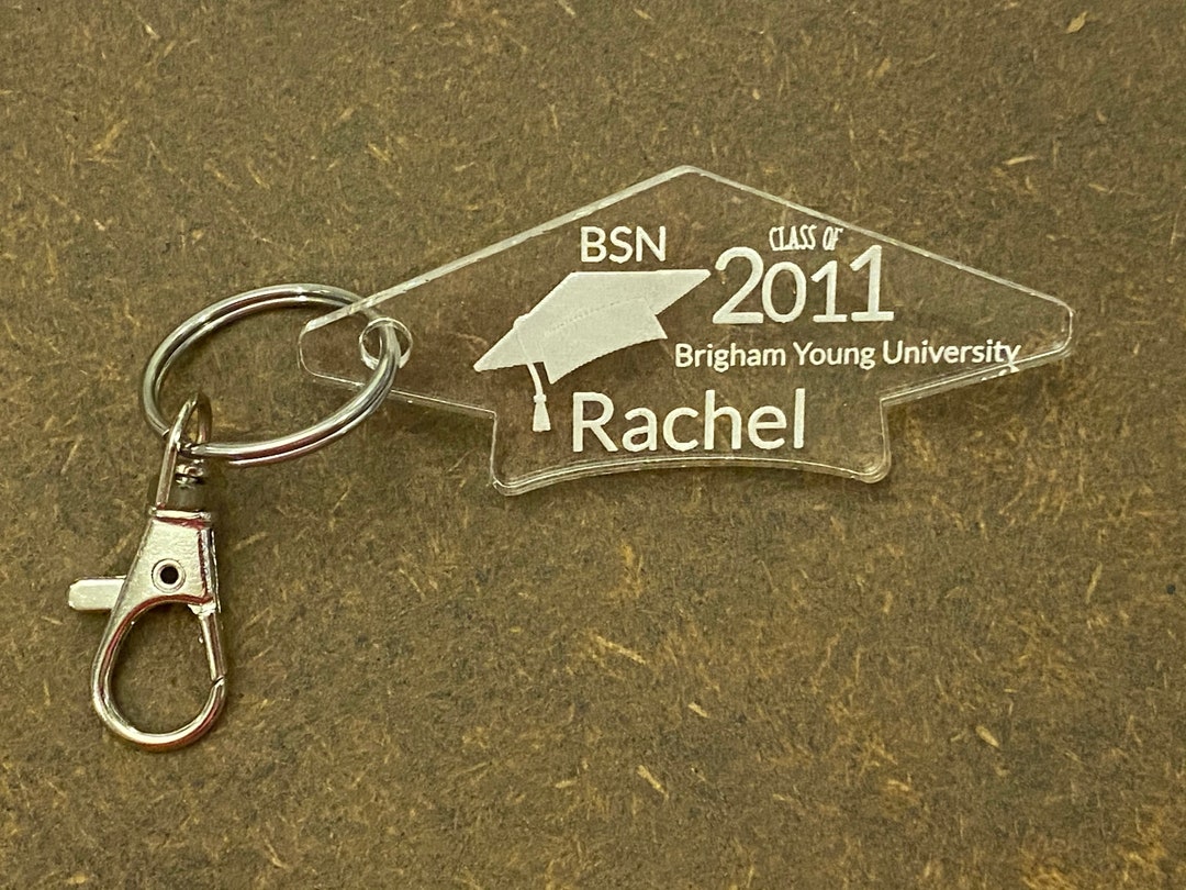 2024 Graduate Keychain/ Wood / Acrylic / Senior Key Chain / Graduation ...