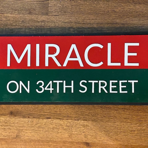 Miracle on 34th Street Sign - Etsy