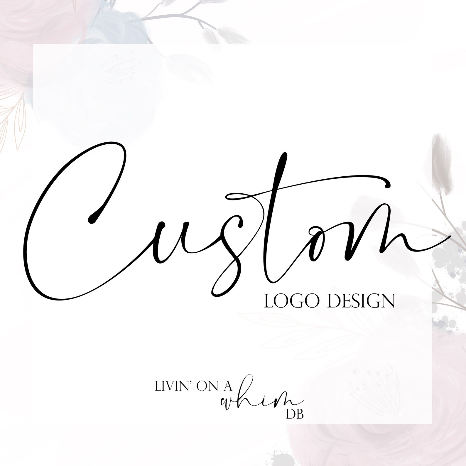 Custom Logo Design Services Blog Logo Watermark Logo - Etsy