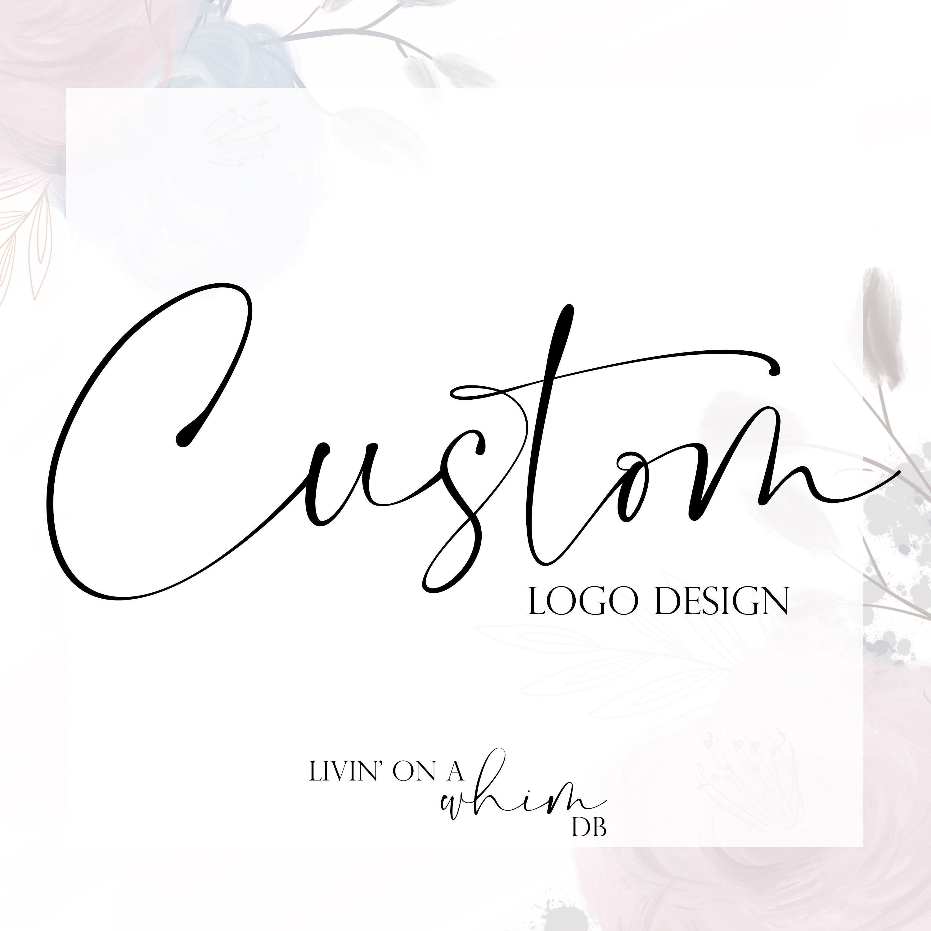 Custom Logo Design Services Blog Logo Watermark Logo - Etsy