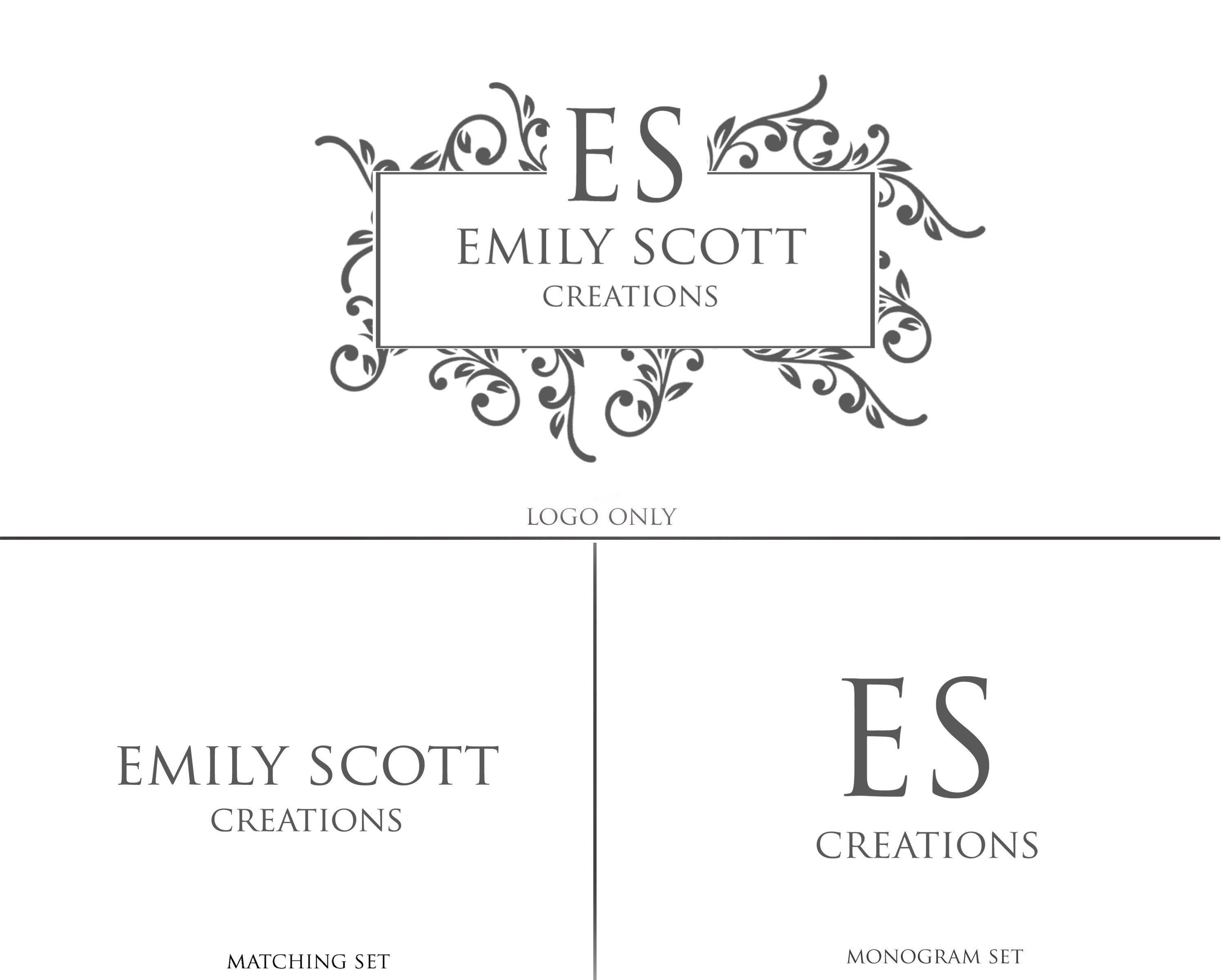 Premade Logo Design Filigree Design Logo Photography Logo | Etsy