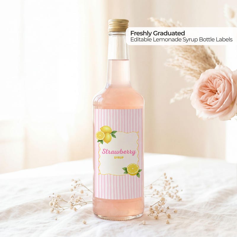 Syrup Label Template - Etsy