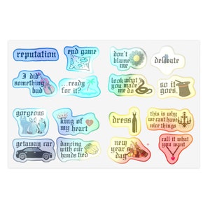 Reputation Sticker Sheet - Etsy Canada