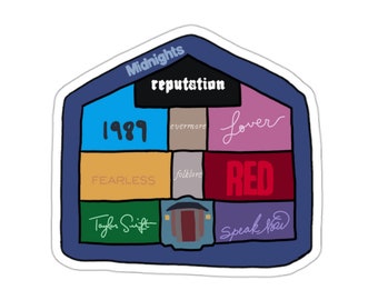 The Eras Tour Lover House Sticker - Etsy