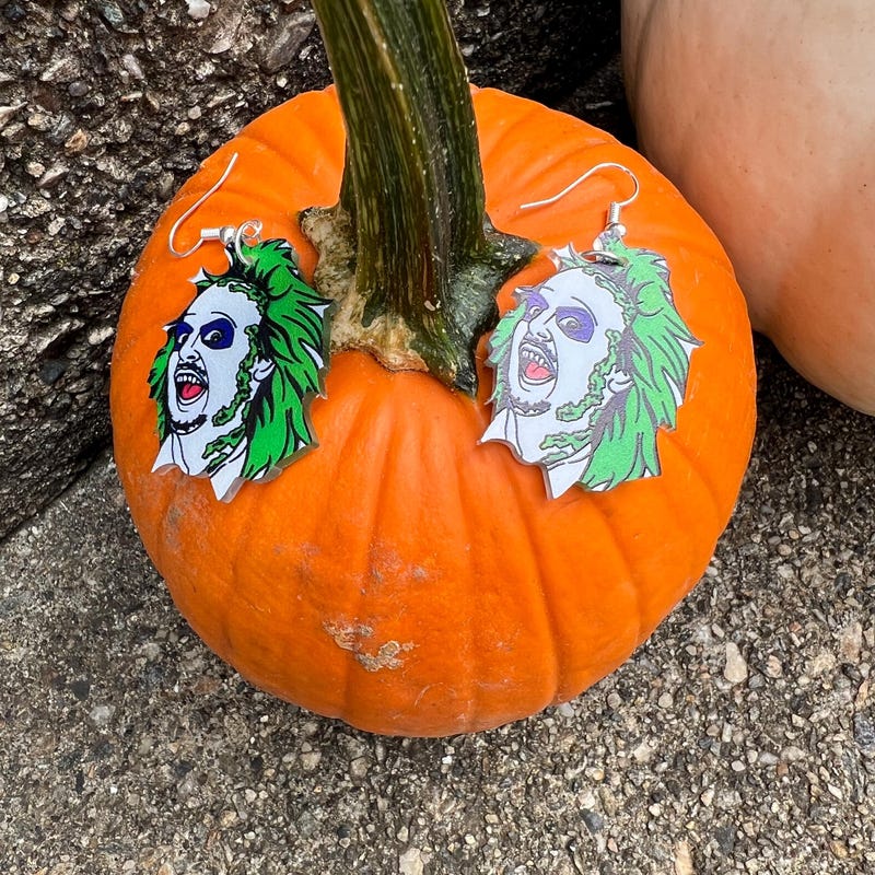 Beetlejuice Face Mask - Etsy