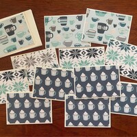 Christmas Pattern Card- Winter - Screen Printed Greeting Card - Etsy