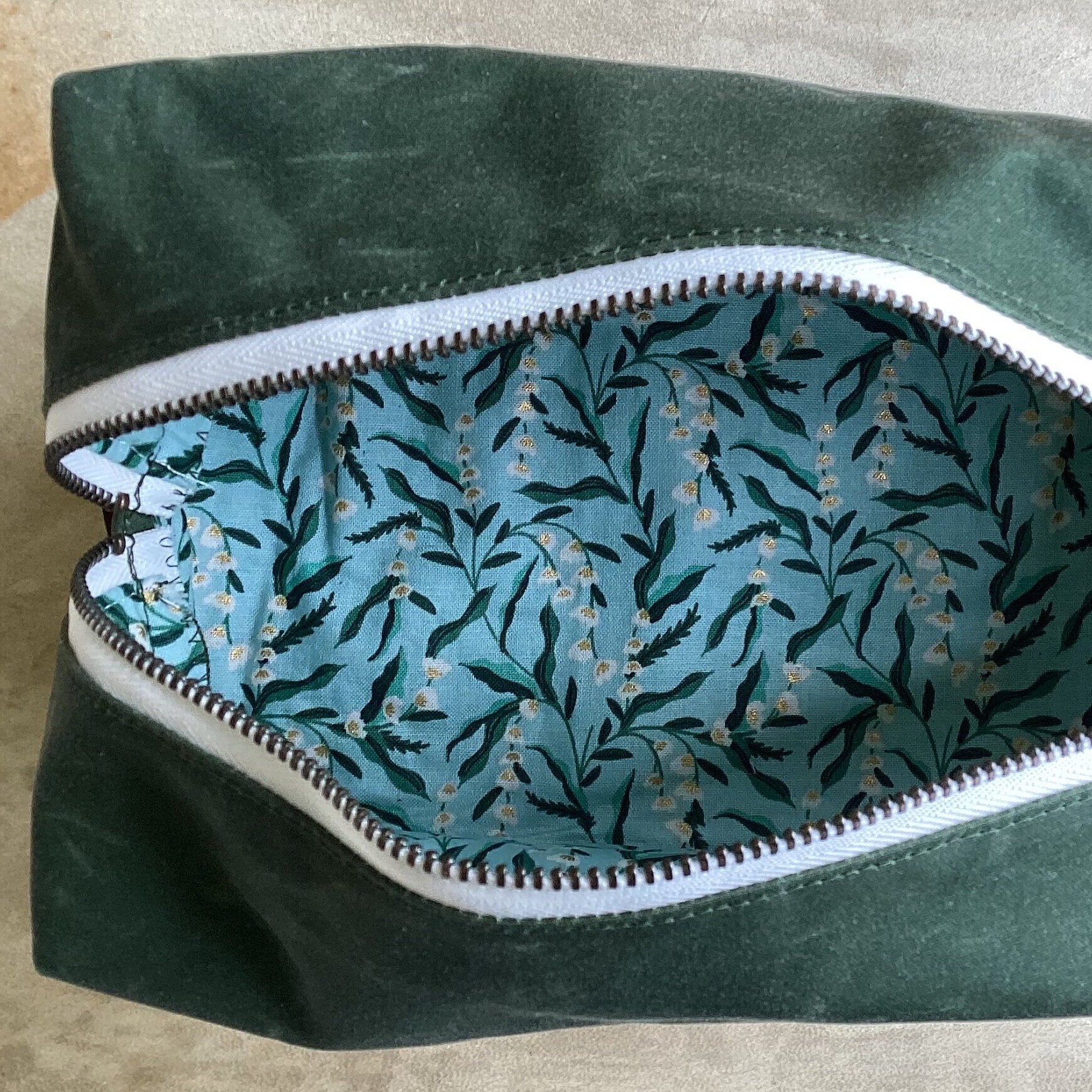 Waxed Canvas Rifle Paper Co Toiletry Bag - Etsy