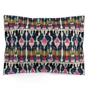 IKAT Boho Watercolor Indigo Bedding | Duvet Cover | King, Queen,twin XL ...