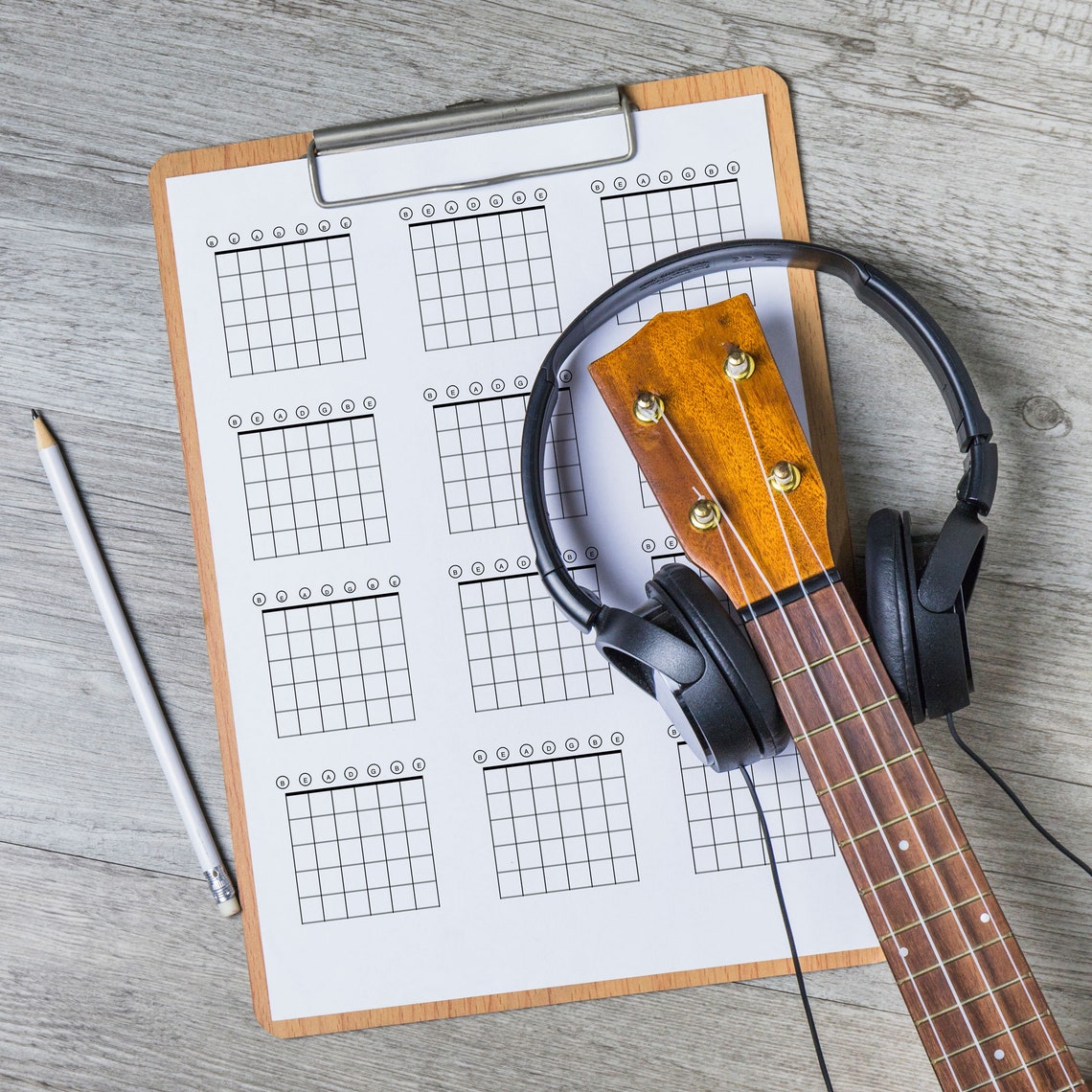 7 String Guitar Chord Chart Diagram: Printable PDF (A4 + US Letter) - Etsy