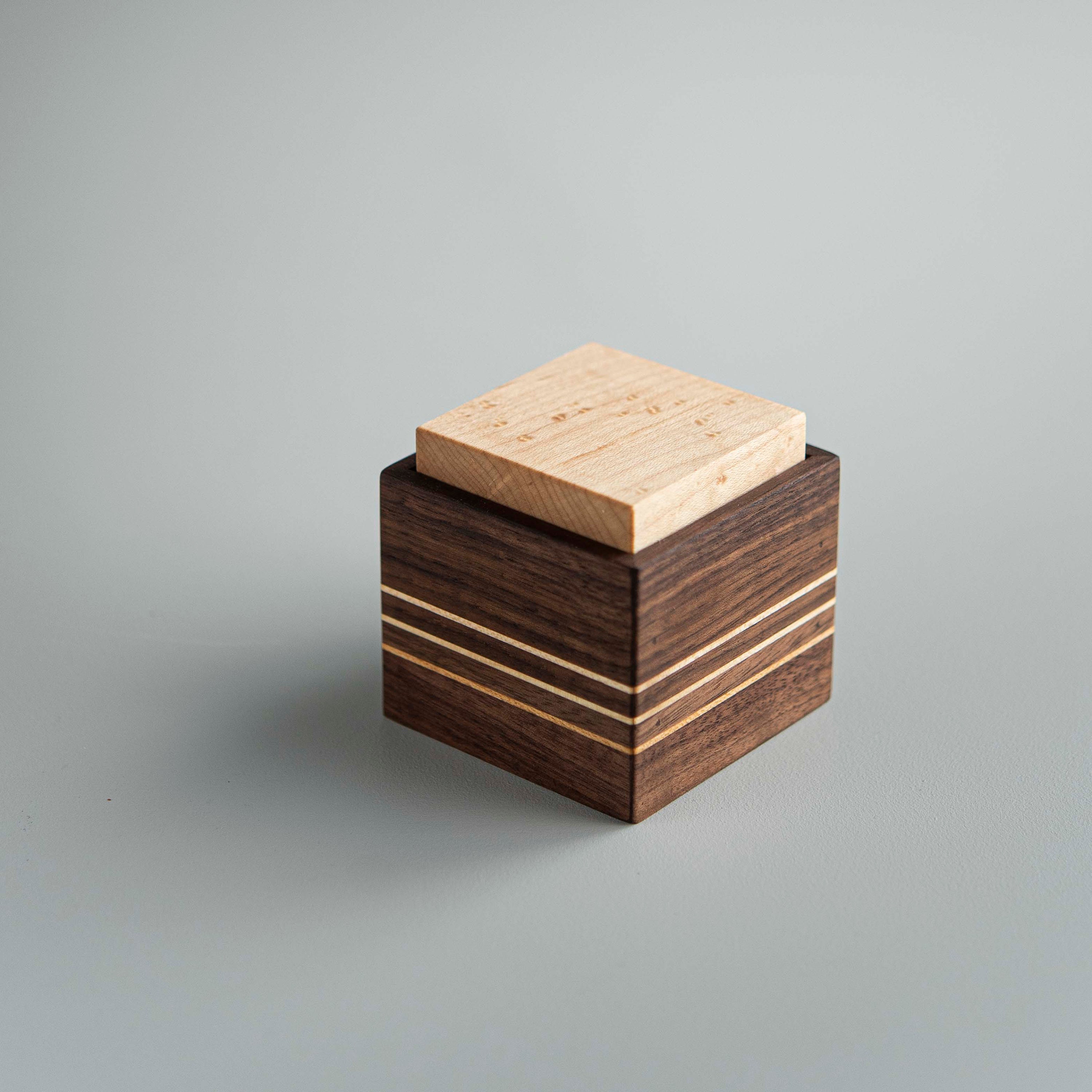 Premium Maple Wood Salt Cellar With Lid - Etsy