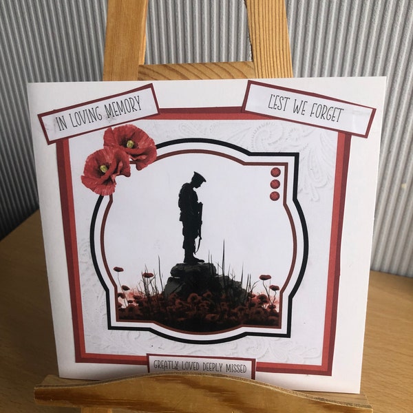 Lest We Forget Card - Etsy