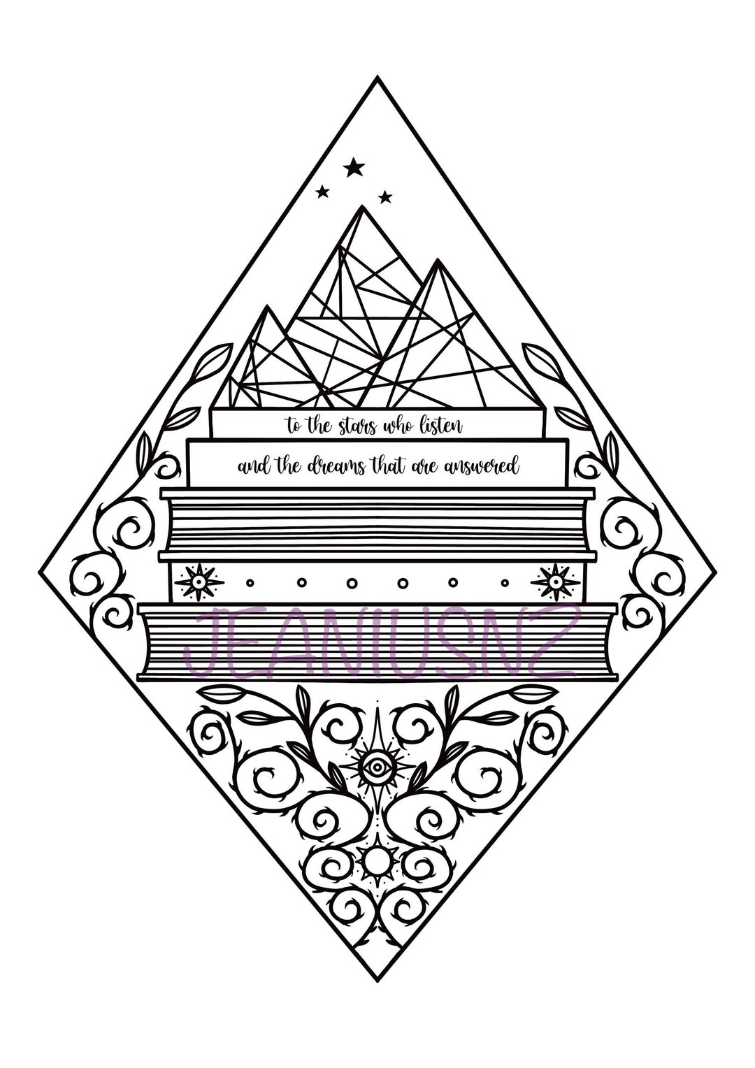 Acotar Themed Digital Design. PDF JPEG PNG - Etsy