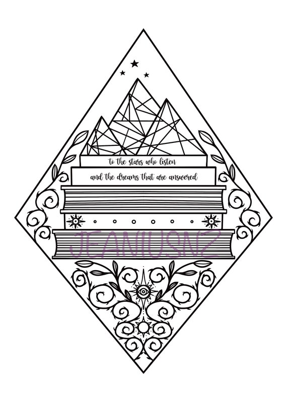 Acotar Themed Digital Design. PDF JPEG PNG - Etsy