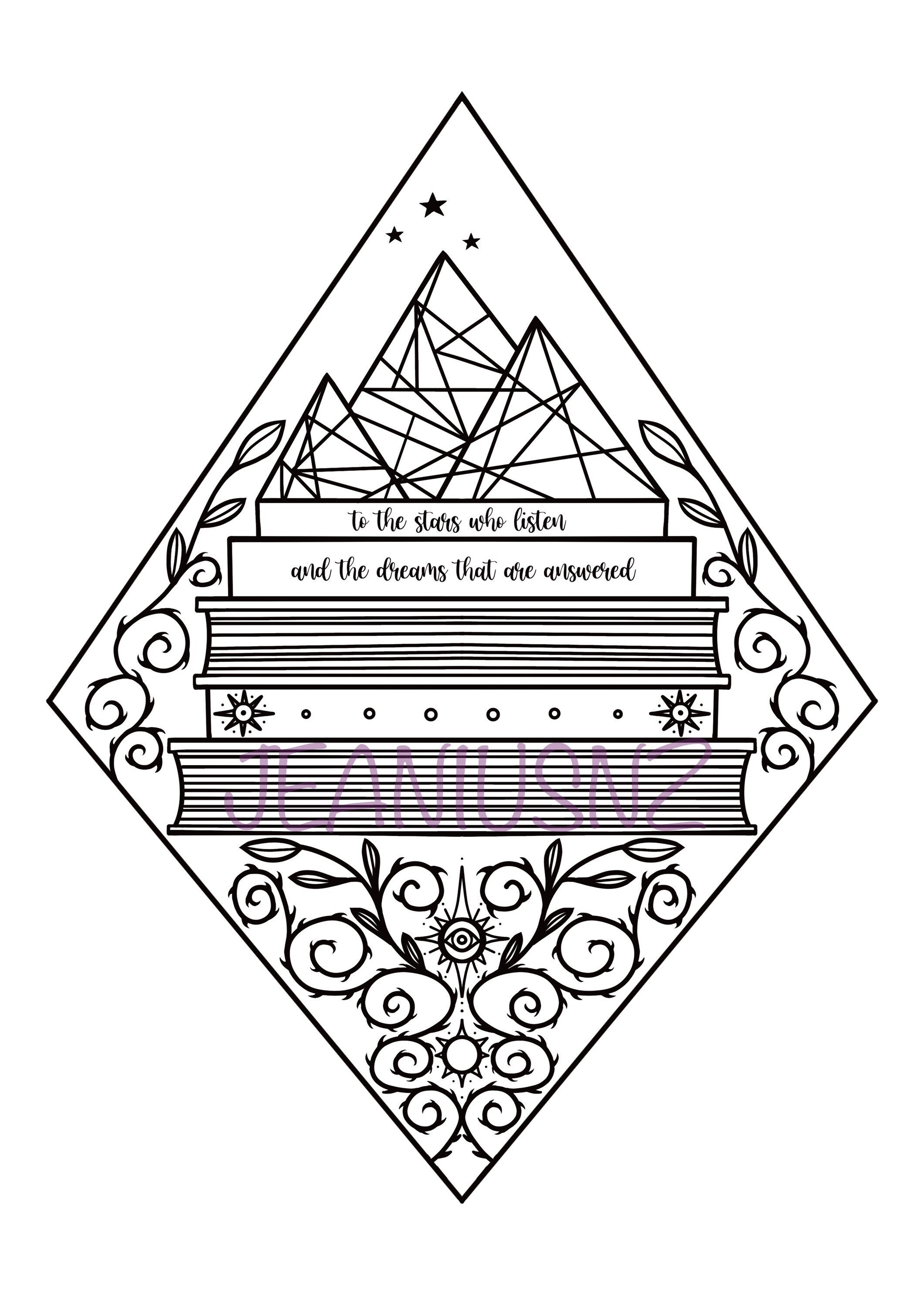 Acotar Themed Digital Design. PDF JPEG PNG - Etsy