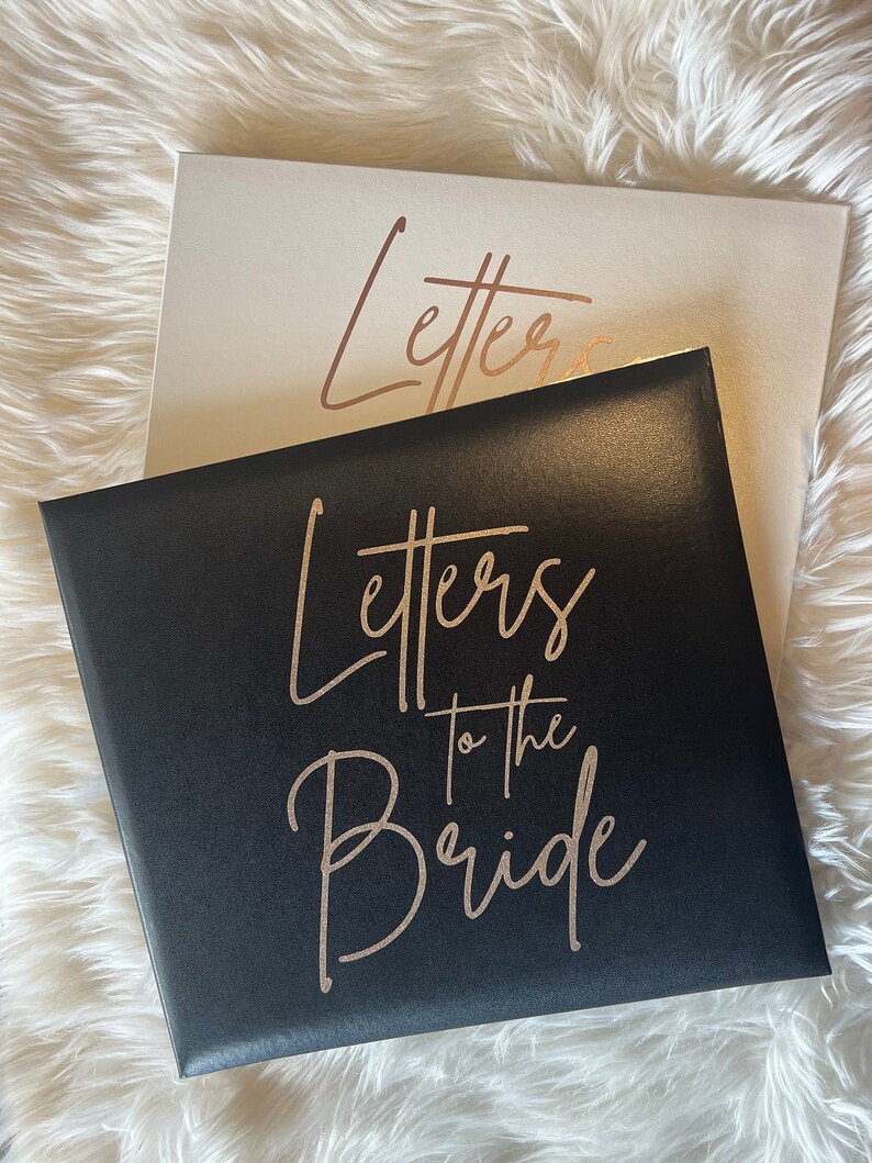 Letters to the Bride Book BLACK Album - Etsy UK
