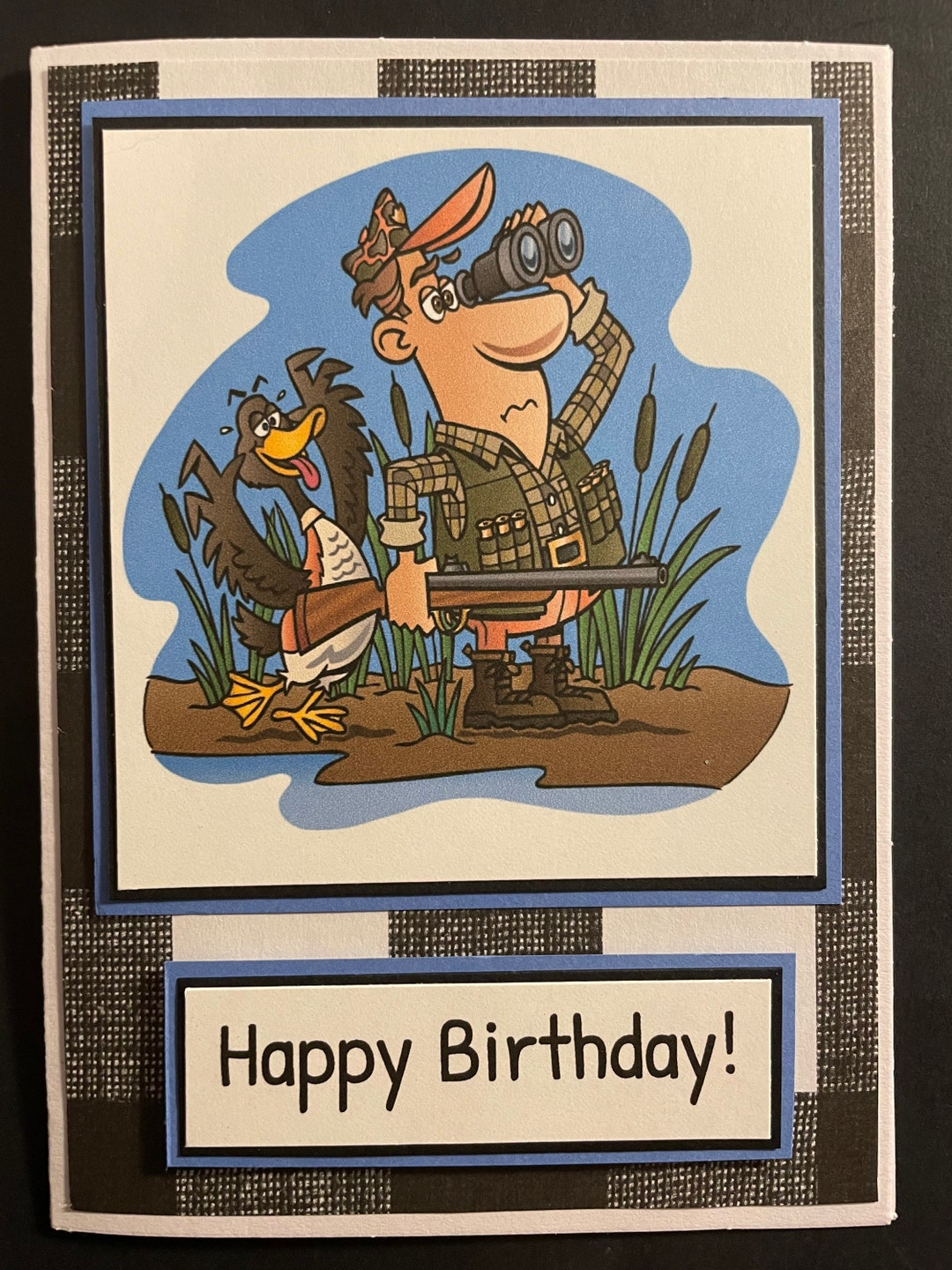 Funny Handmade duck Harassing the Duck Hunter Birthday Card - Etsy