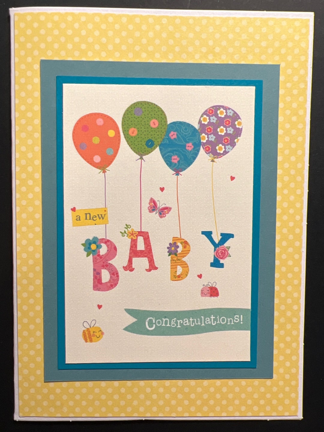 Handmade a New Baby Congratulations Card - Etsy