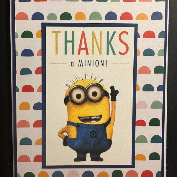Minion Thank You - Etsy