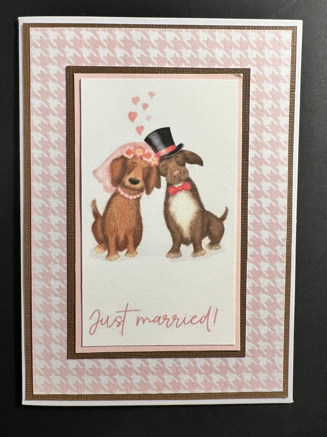 Humorous dog Wedding Card Handmade - Etsy