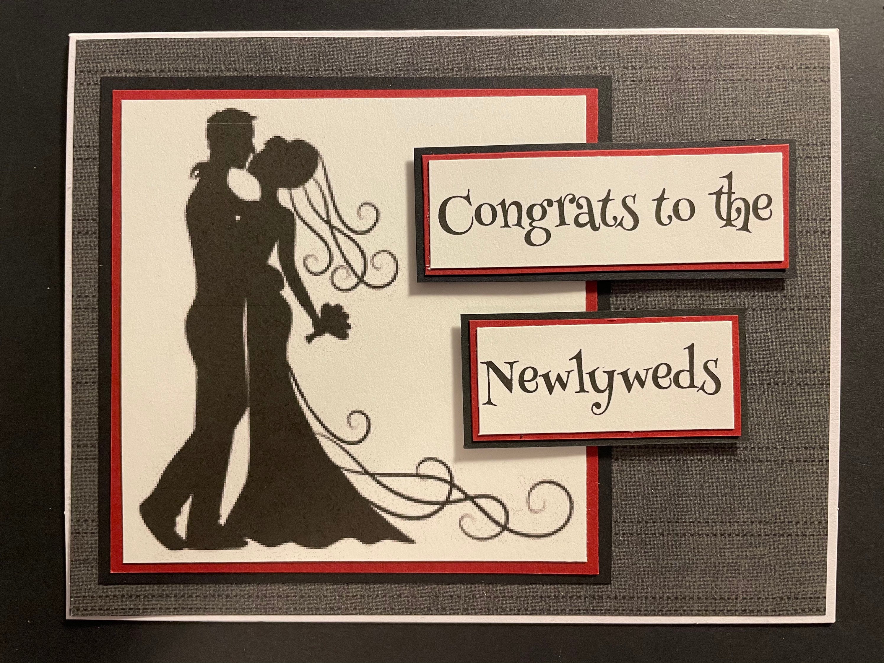 Handmade Congrats to the Newlyweds Wedding Card | Etsy