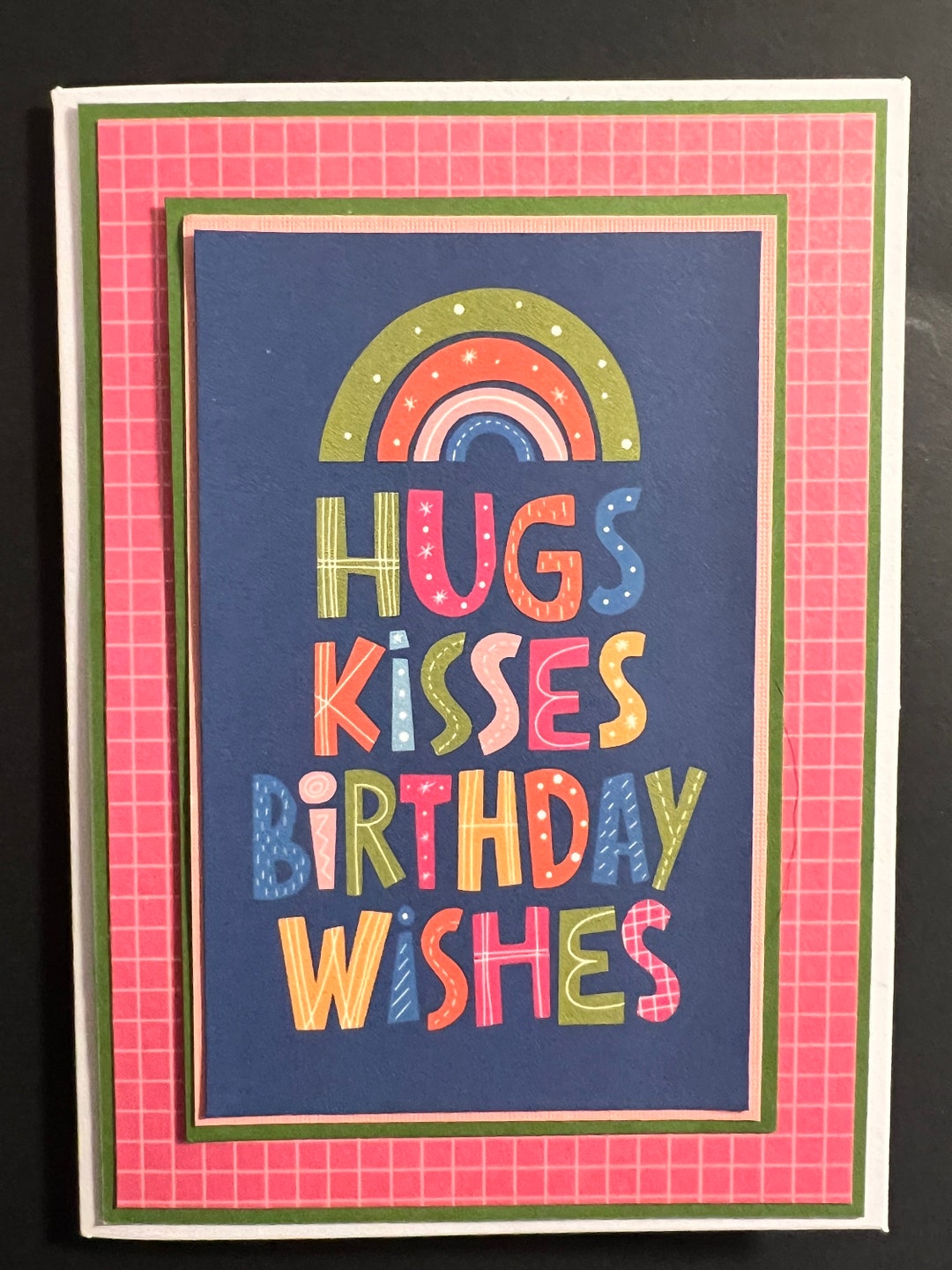 Hug,kisses-birthday,wishes Card Handmade - Etsy