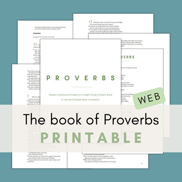 Proverbs - Etsy