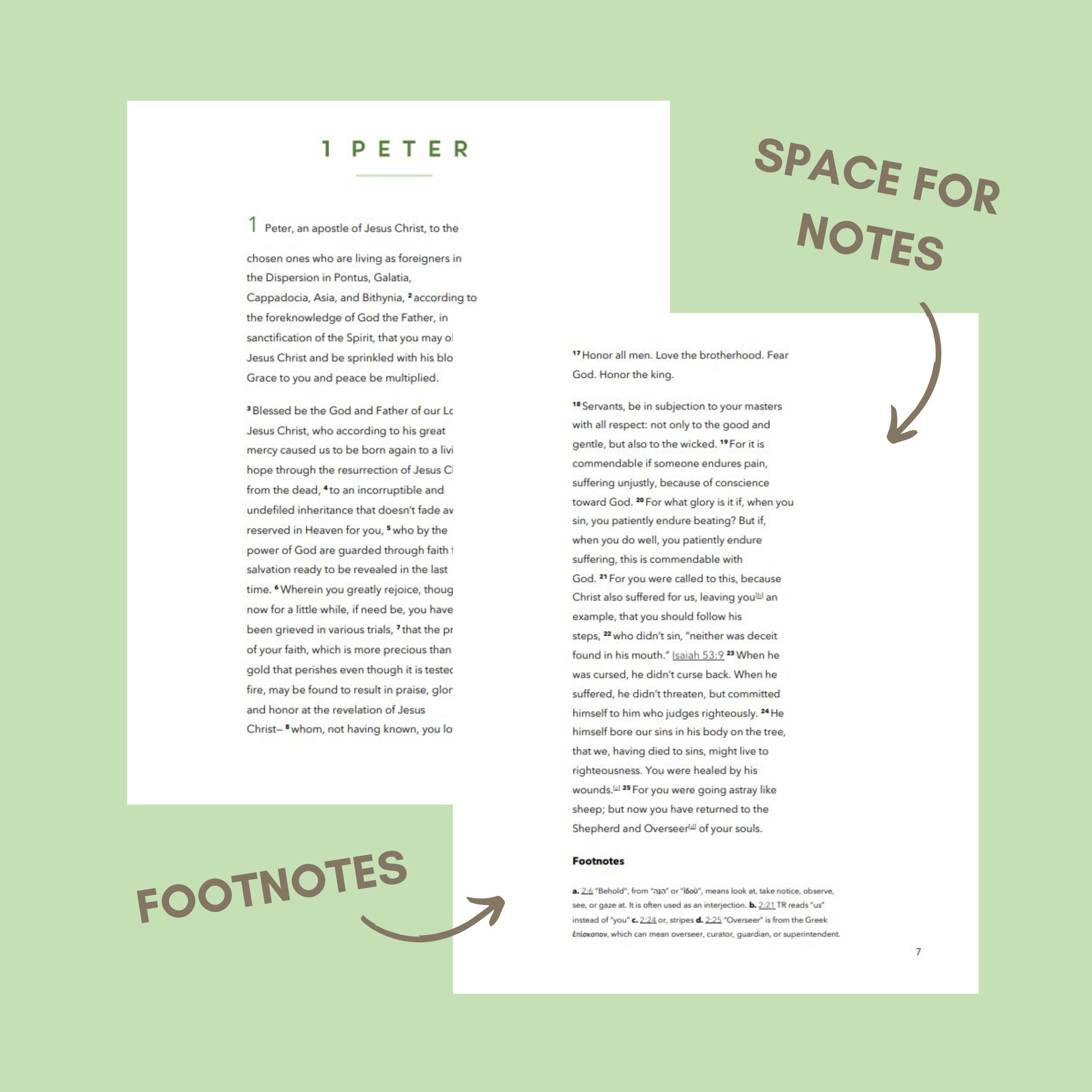 1 Peter Printable || Bible Reading & Journaling || Scripture Study and ...