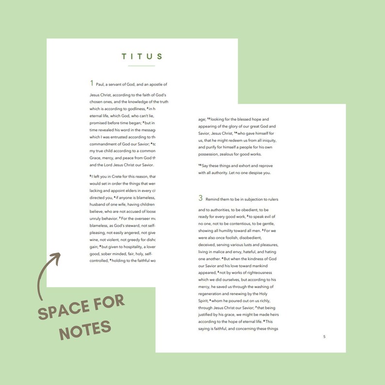 Titus Printable || Bible Reading & Journaling || Scripture Study and ...