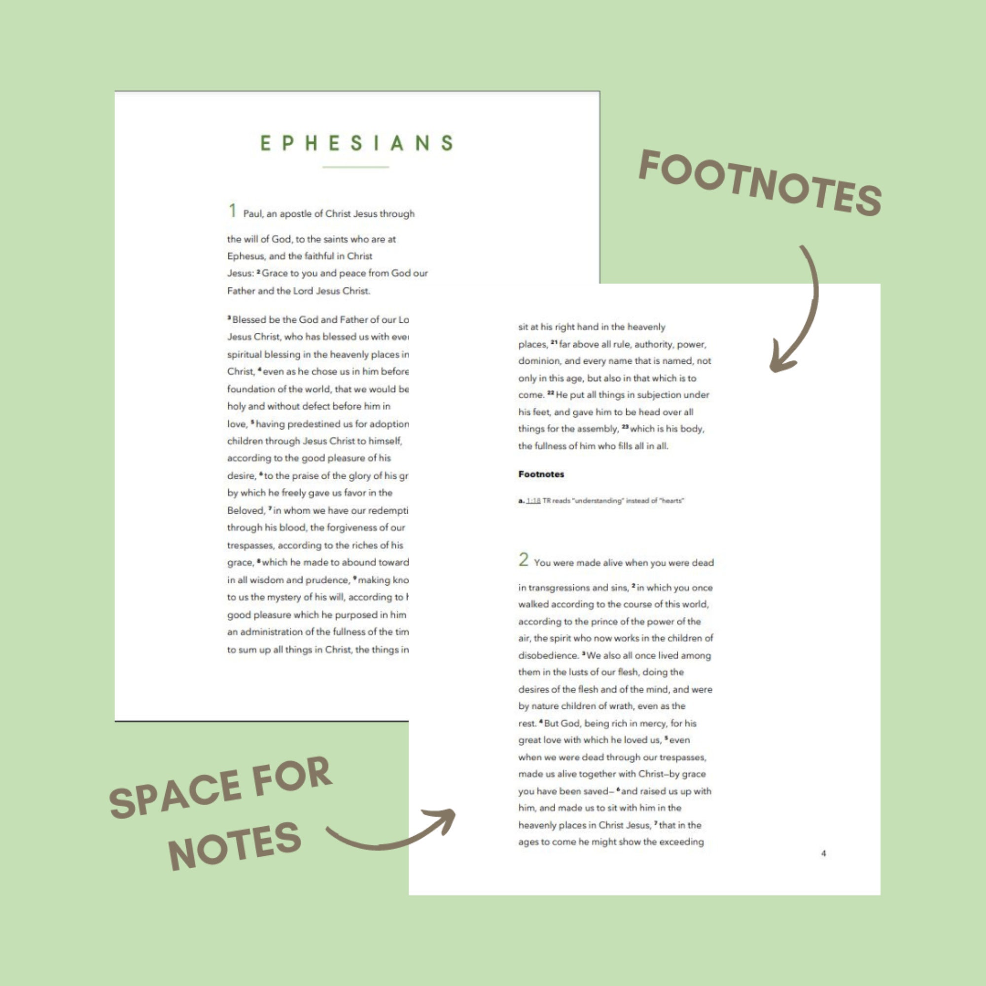 Ephesians Printable || Bible Reading & Journaling || Scripture Study ...