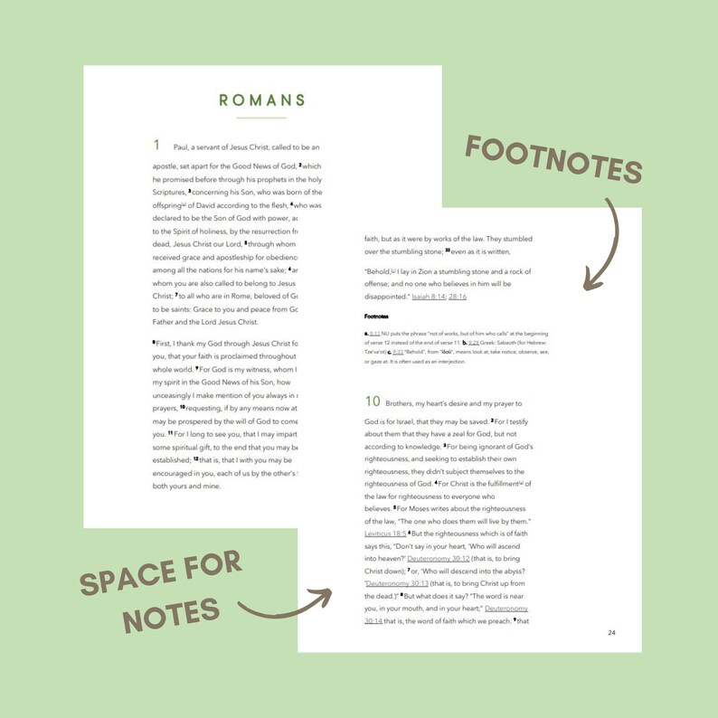 Romans Printable || Bible Reading & Journaling || Scripture Study and ...