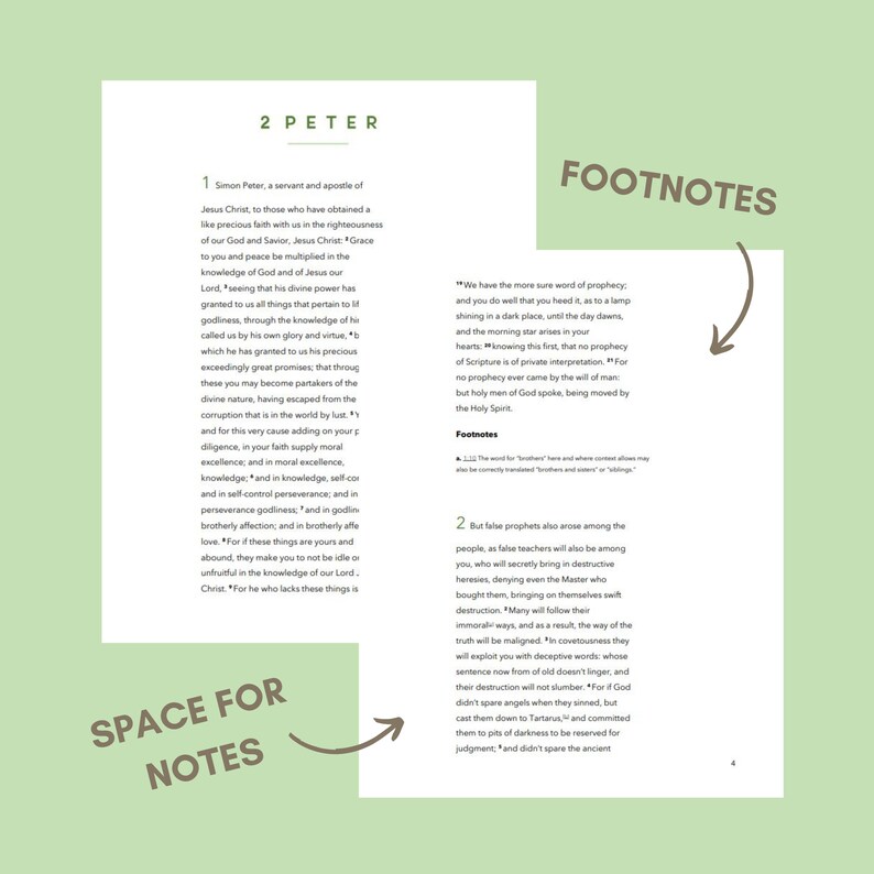 2 Peter Printable || Bible Reading & Journaling || Scripture Study and ...